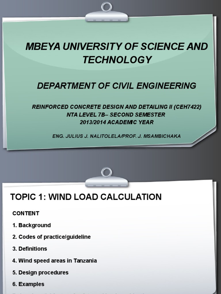 Wind Load Calculation | PDF | Wound | Wind Speed