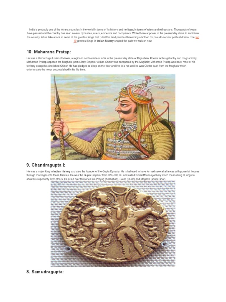 Greatest Kings of India | PDF | Mughal Empire | South Asia