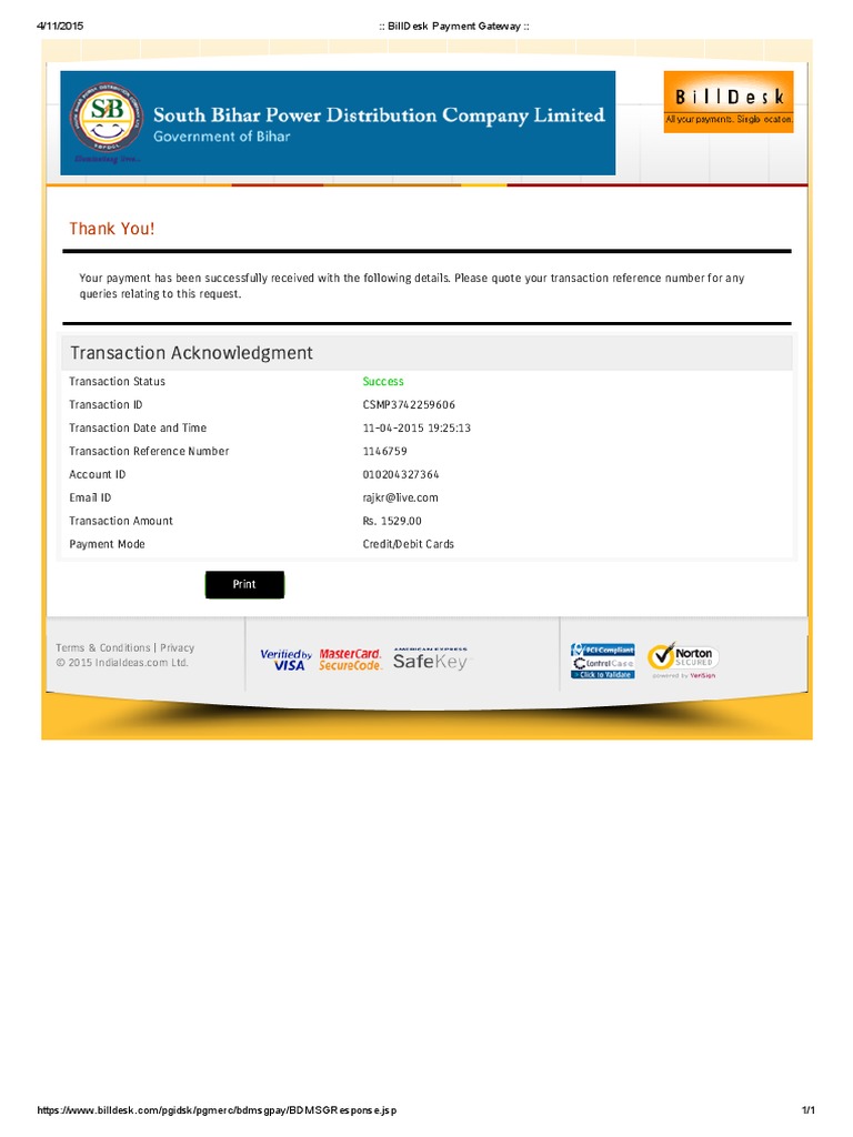 BillDesk Payment Gateway | PDF
