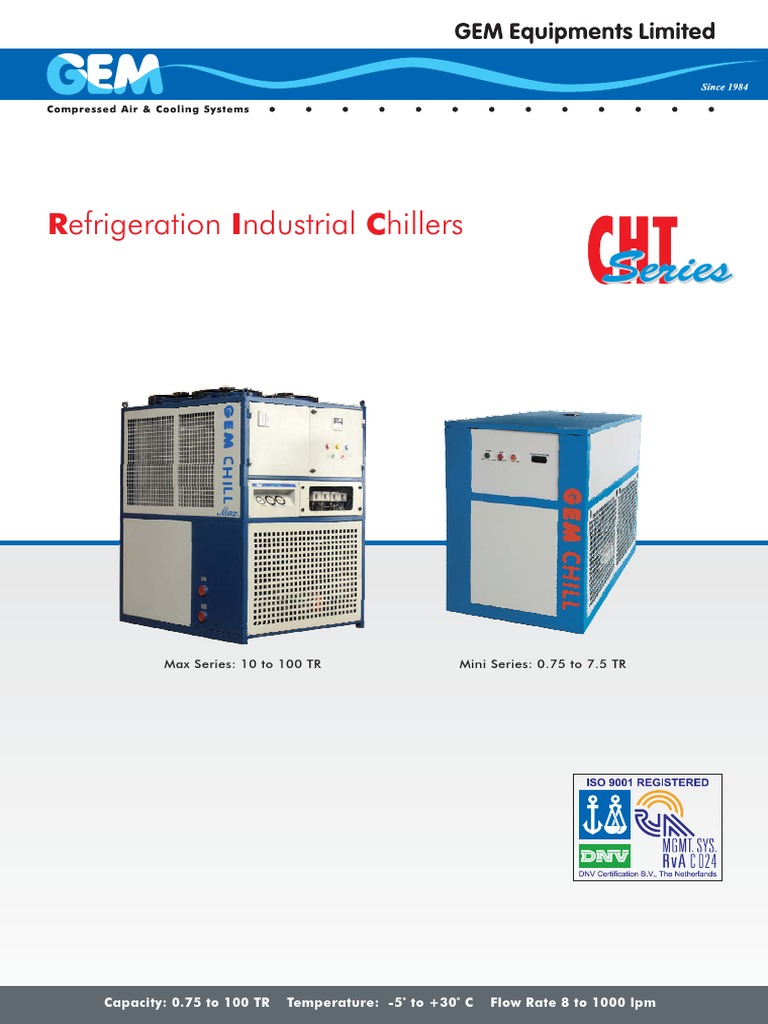 Gem Chiller Catalogue Proof - 27 4 13 | PDF | Heat Exchanger | Energy ...