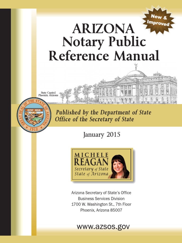Notary Public Reference Manual | PDF | Notary Public | Surety Bond