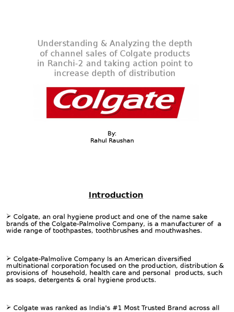 Colgate Presentation | PDF | Sales | Market (Economics)