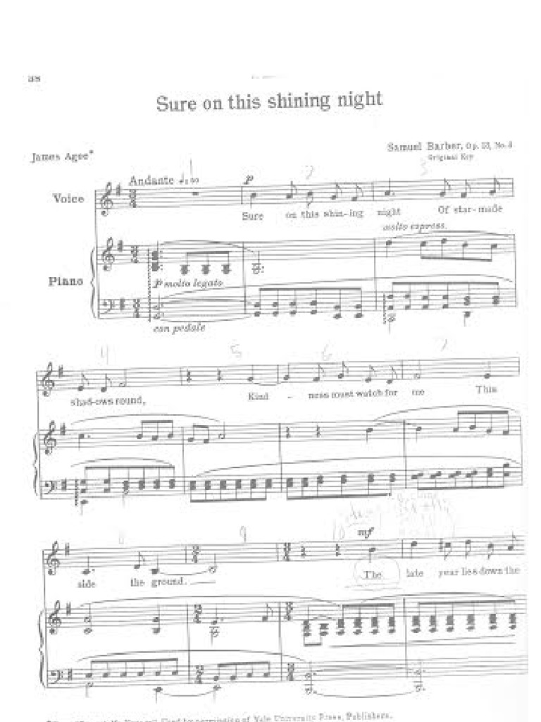 Sure on This Shining Night