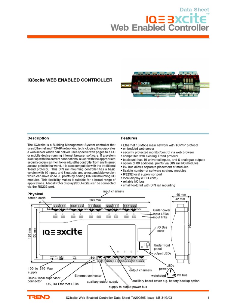 TREND - Ds - Iq3xcite | PDF | Power Supply | Computer Network