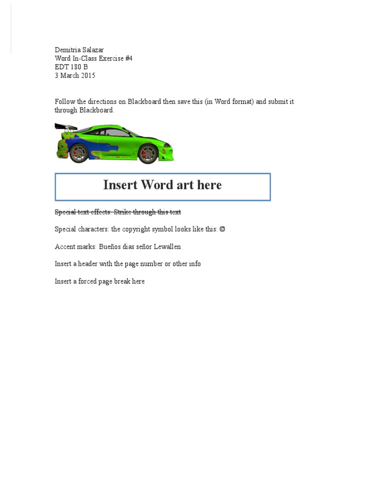Word Ex 4 | PDF | Foreign Language Studies