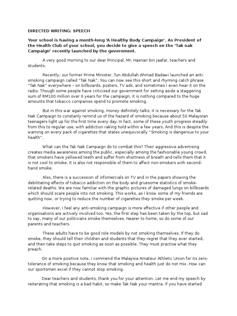 Sample Essays | Smoking | Cigarette