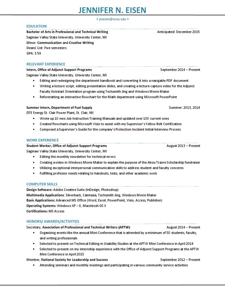 Eisen Online Portfolio Resume | PDF | Microsoft Office | Software