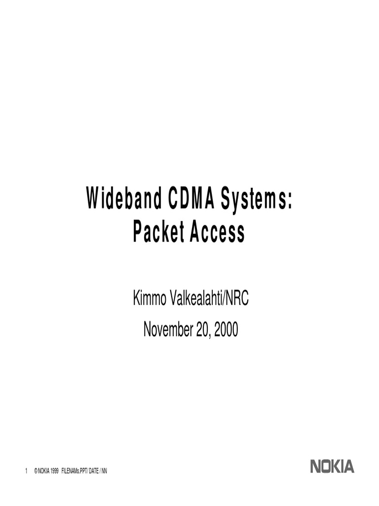 WCDMA Packet Access | PDF | Network Packet | Network Protocols