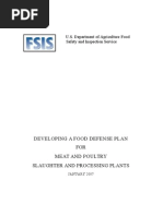 Food Defense Plan Template | PDF | Vulnerability (Computing) | Security