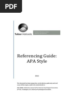 CDU APA 7th Referencing Guide | PDF | Apa Style | Citation