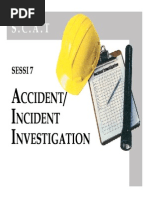 M-SCAT Guidance On Incident Investigation | PDF | Emergency | Risk