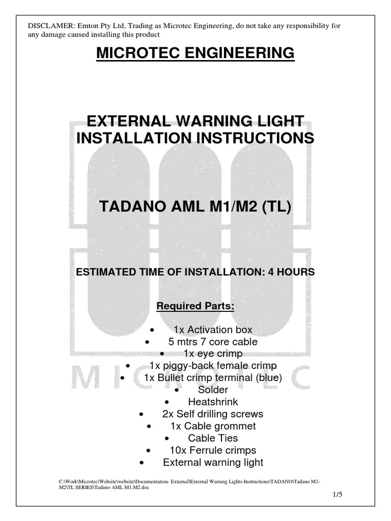 Tadano AML M1 M2 TL | PDF | Fuse (Electrical) | Electricity