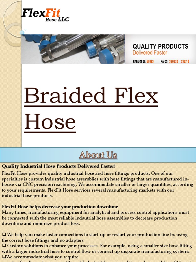 Braided Flex Hose | PDF | Hose | Automation