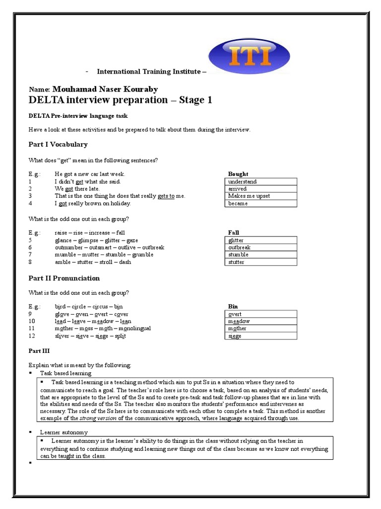 Preparing for the DELTA Interview: A Comprehensive Look at Language ...