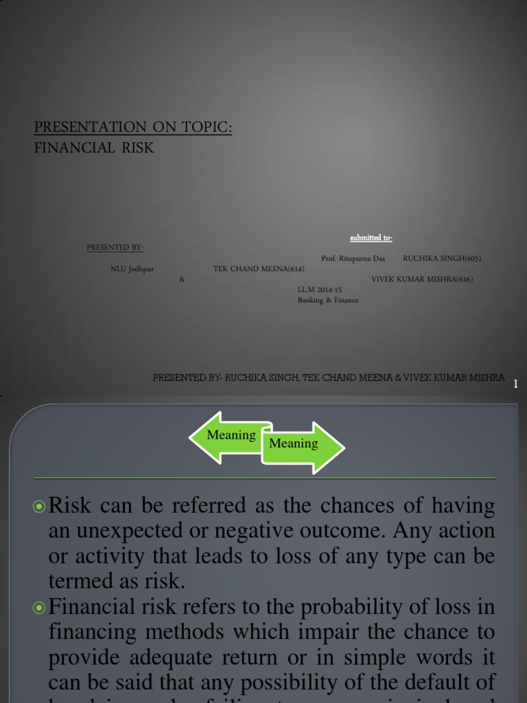 Financial Risk | PDF | Financial Risk | Bonds (Finance)