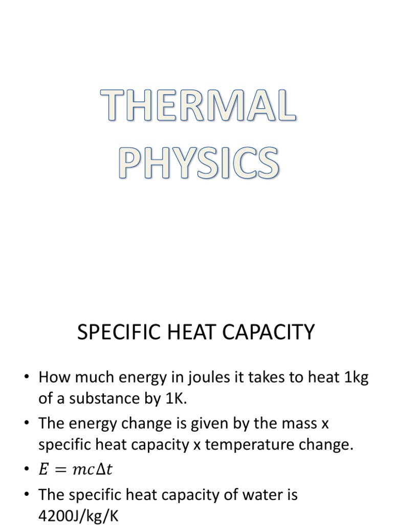 Thermal Physics Notes | Gases
