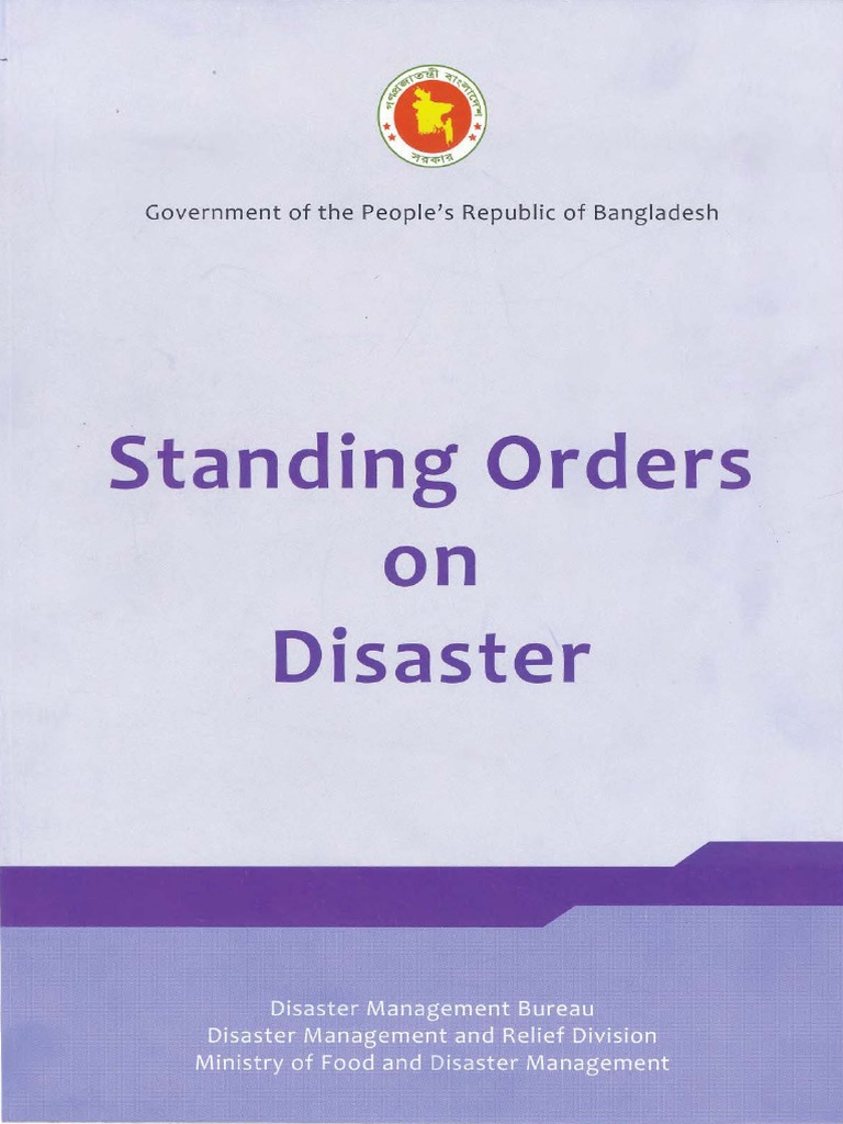 Policy - Standing Order On Disaster (SOD) | PDF | Emergency Management ...
