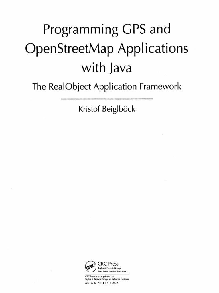 Programming Gps And Openstreetmap Applications With Java Pdf Object Oriented Programming