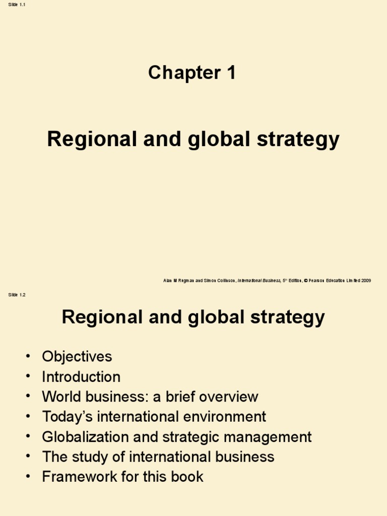 Regional and Global Strategy | PDF | International Business | World ...