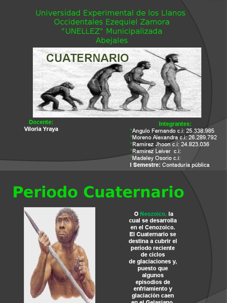 Cuaternario Exposicion | PDF | Cuaternario | pleistoceno