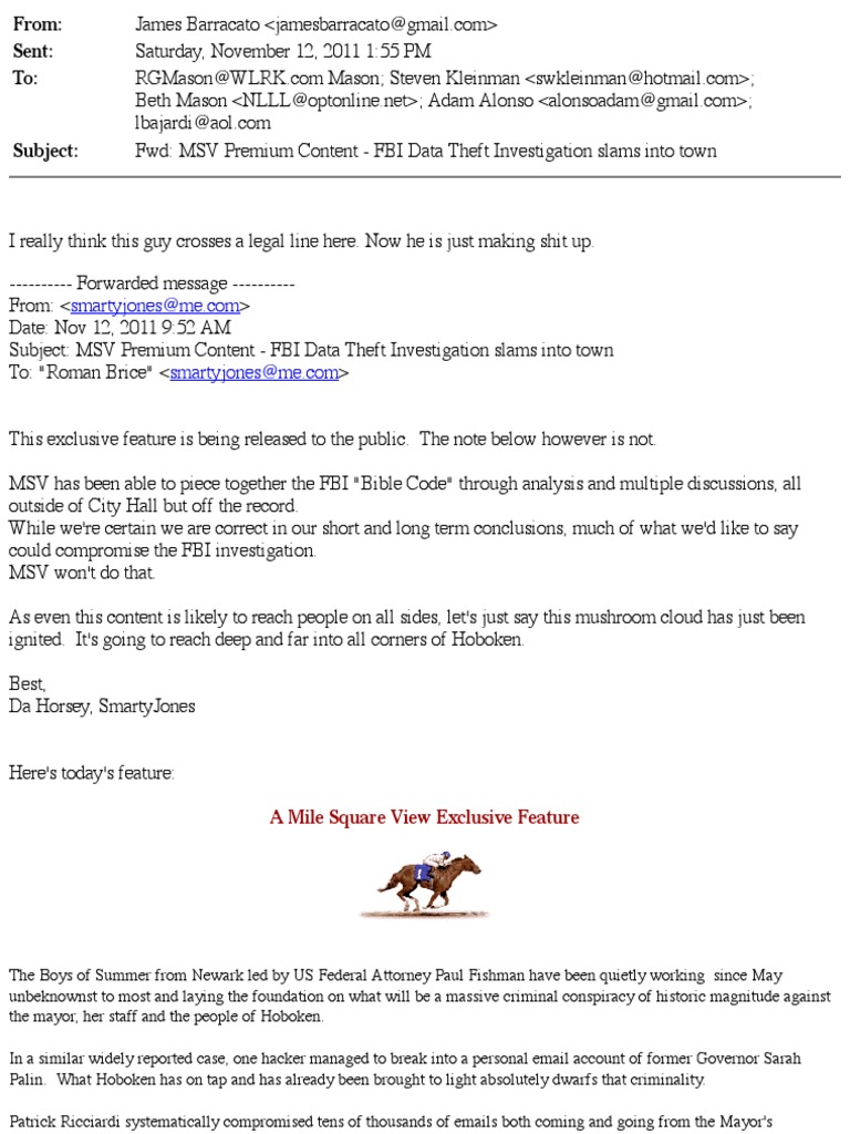 James Barracato & Steve Kleinman On MSV | PDF | Federal Bureau Of ...