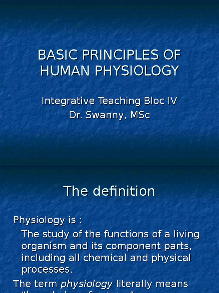 1 basic Principles Of Human Physiology PDF Muscle Contraction Muscle