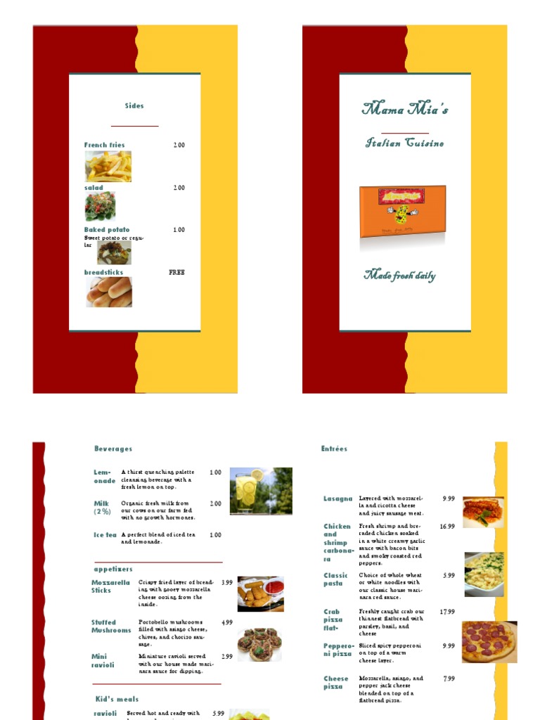 Restaurant Menu | PDF