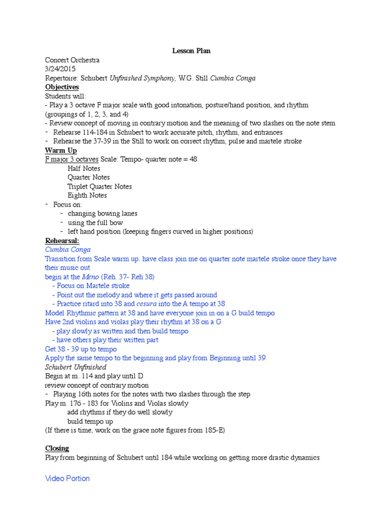 Sample Lesson Plan | PDF