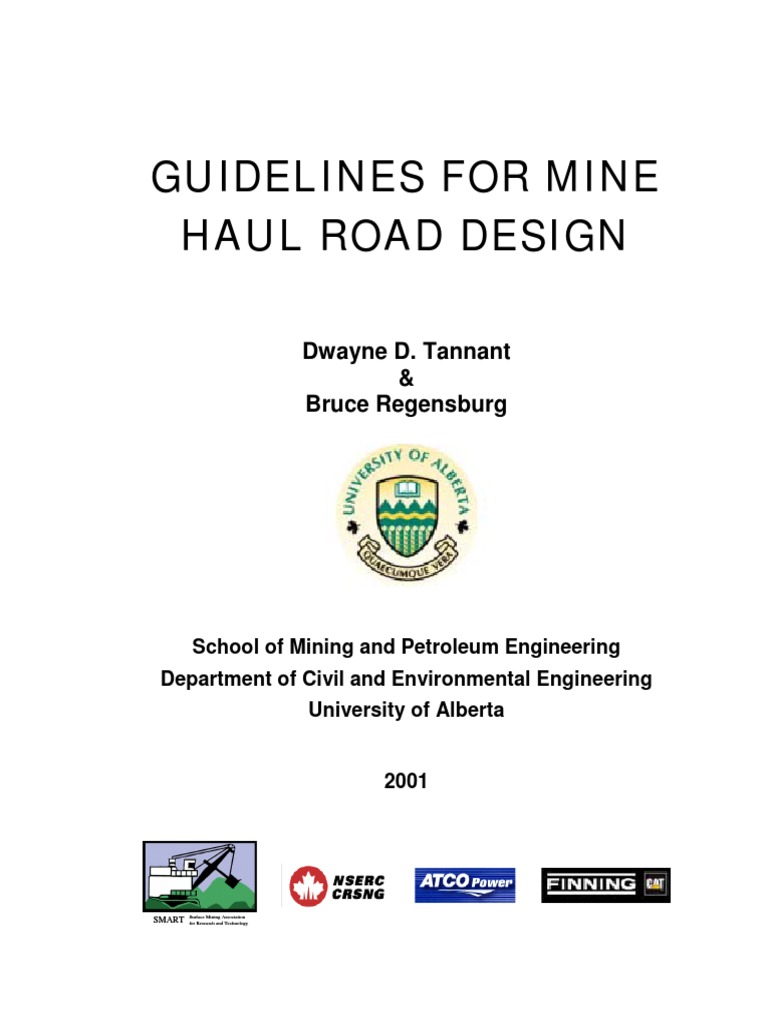 PTM-guidelines For Mine Haul Roads Design | PDF | Road | Road Surface