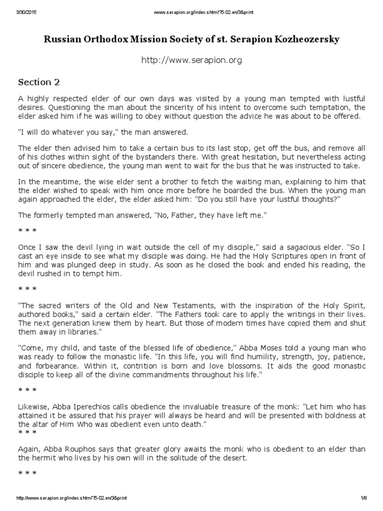 The Ancient Father-Section 2 | PDF | Eucharist | Devil