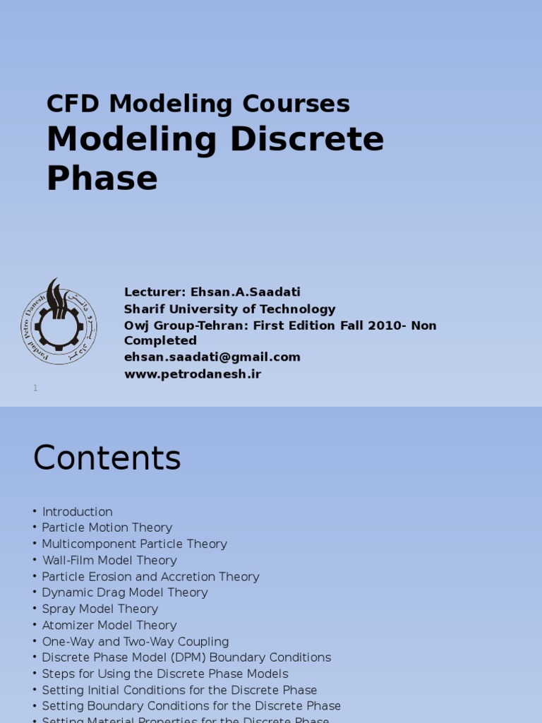 Modeling Discrete Phase | Download Free PDF | Turbulence | Brownian Motion