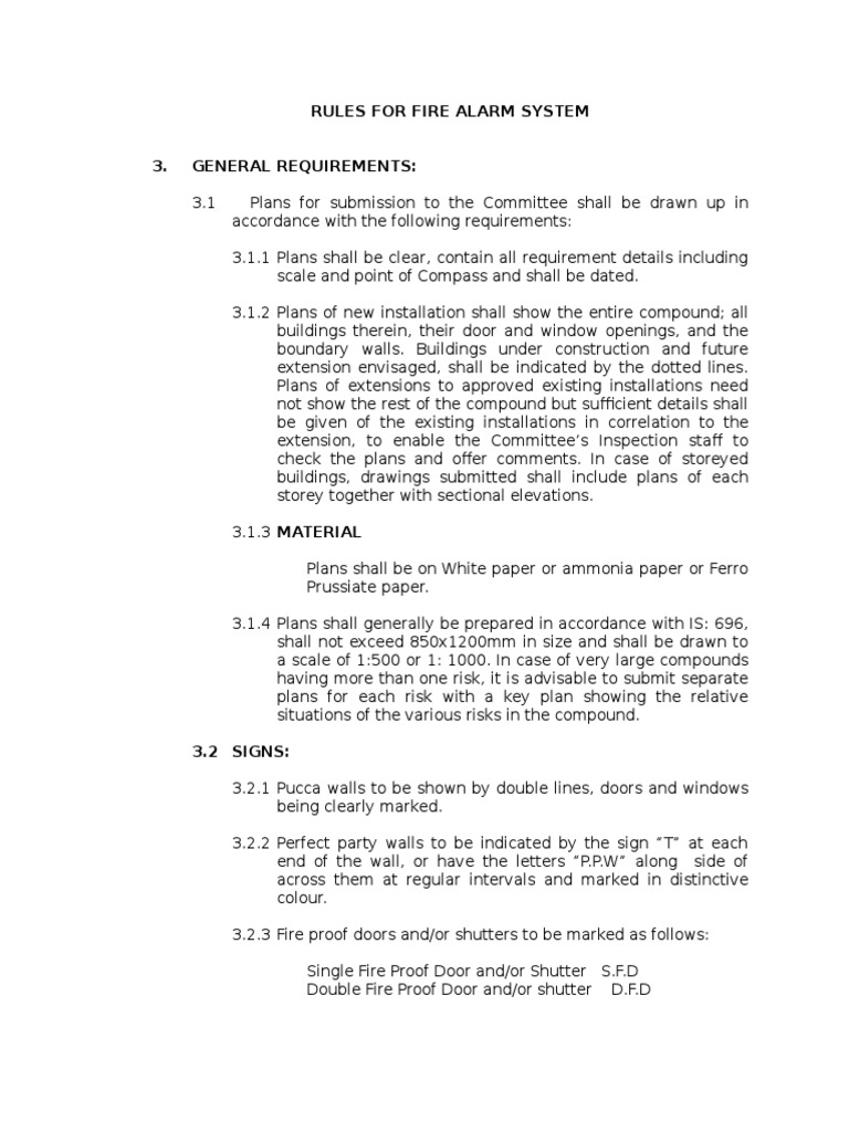 Rules For Fire Alarm System | PDF | Smoke | Infrared