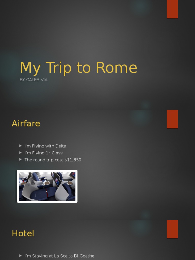 My Trip To Rome | PDF