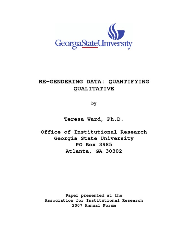 Quantifying Qualitative Data | PDF | Qualitative Research | Data