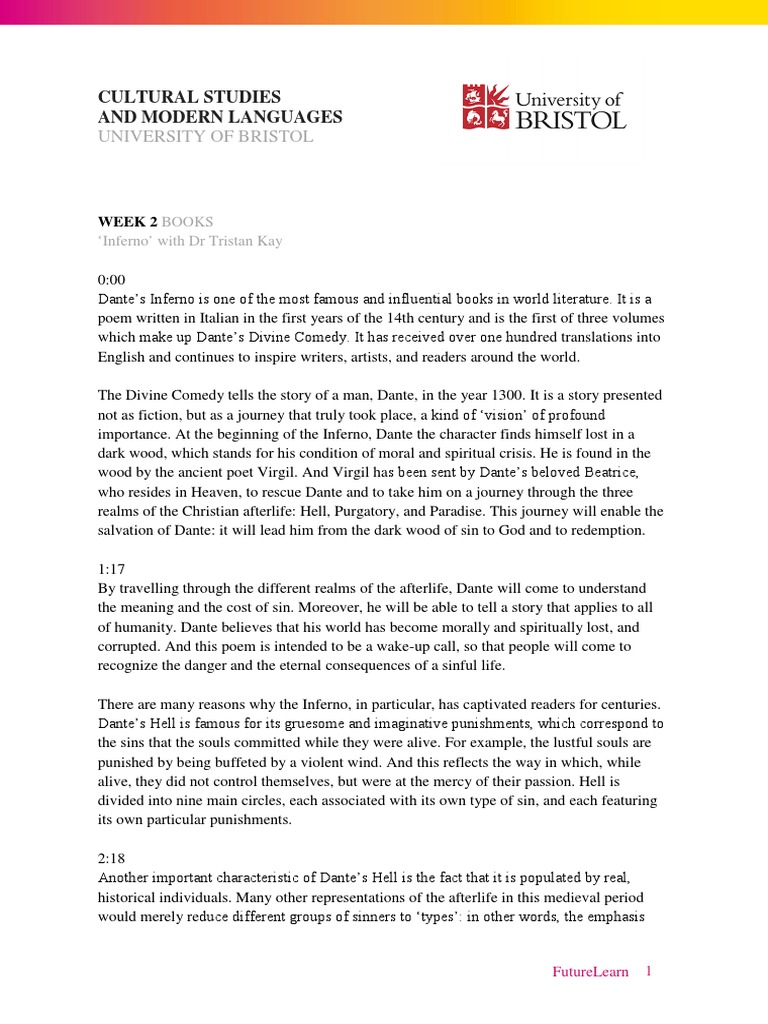 Dantes Inferno | PDF | Divine Comedy | Dante Alighieri