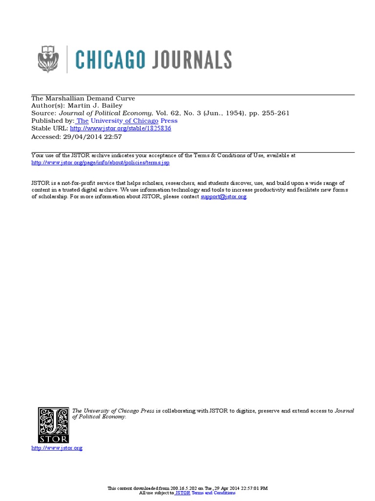 The Marshallian Demand Curve | Download Free PDF | Demand Curve | Demand