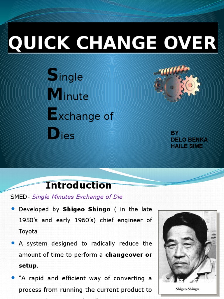 SMED | PDF | Production And Manufacturing | Systems Engineering