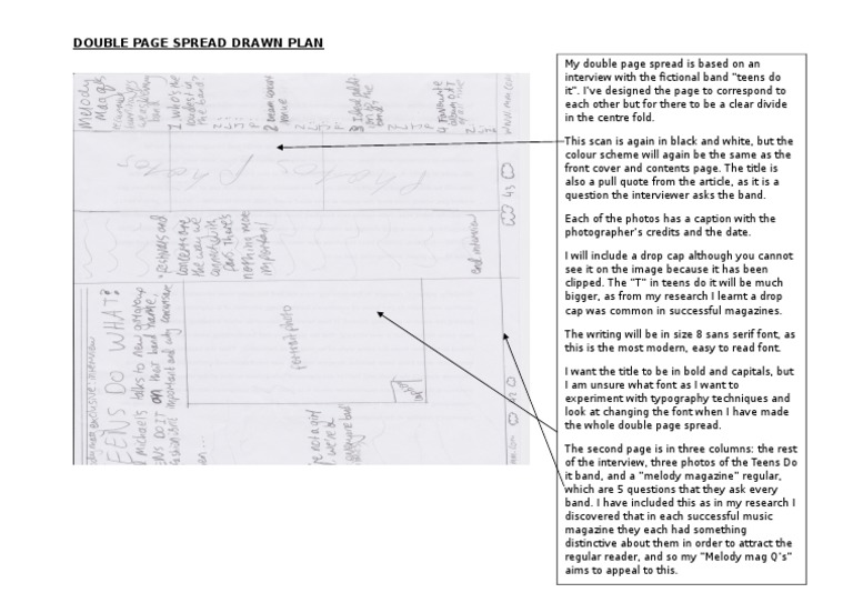 Double Page Spread Drawn Plan | PDF