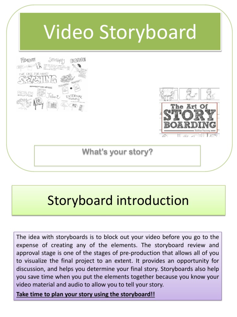 A4 Storyboard Template Guide | PDF