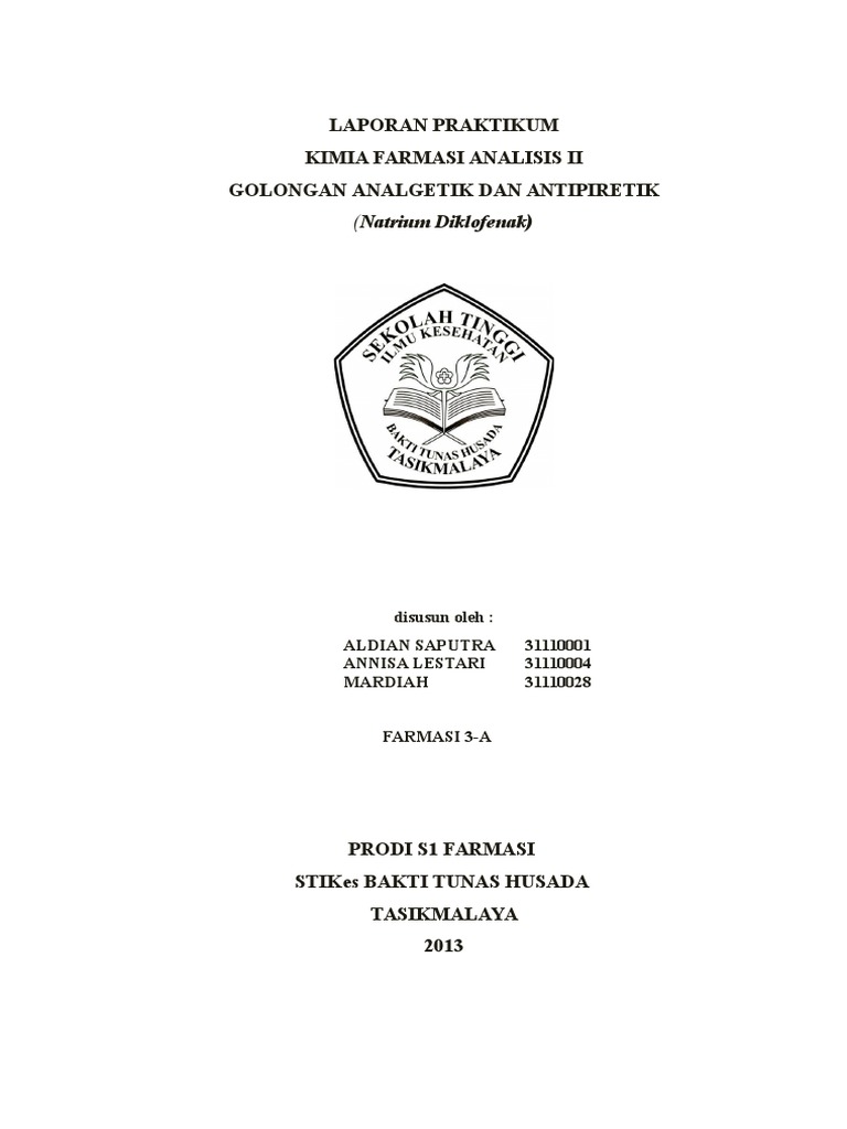 Laporan KFA 2 Natrium Diklofenak | PDF
