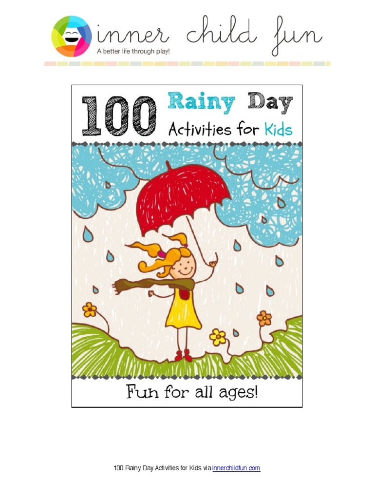 100 Rainy Day Activities for Kids via | Foods | Leisure