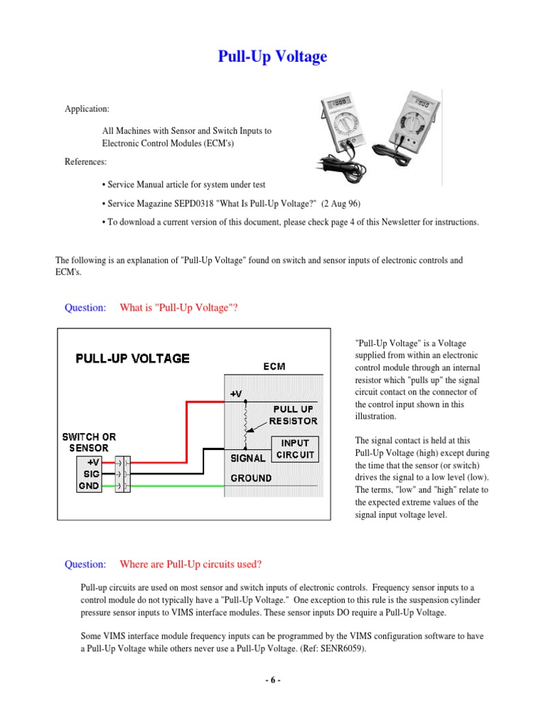 Pull-Up Voltage Explained for ECM Inputs | PDF | Voltage | Equipment