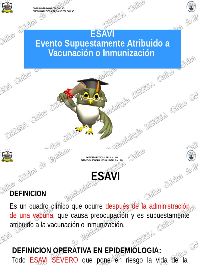 Ponencia Esavi | PDF | Epidemiología | Vacunas