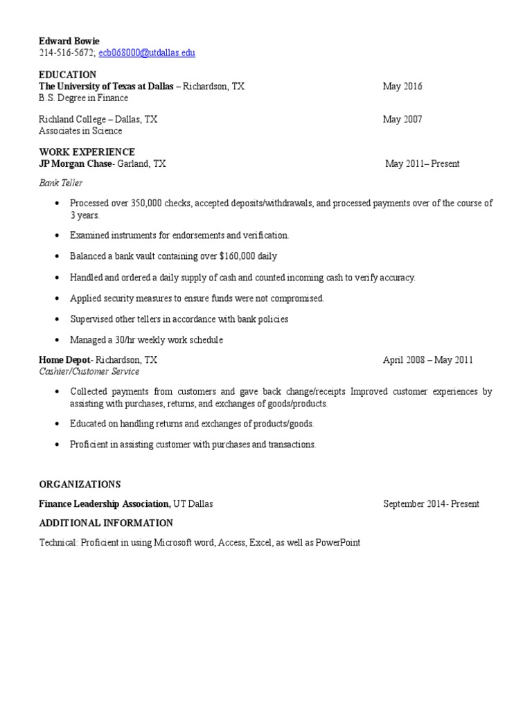 Bcomm Resume1 | PDF | Career & Growth | Business