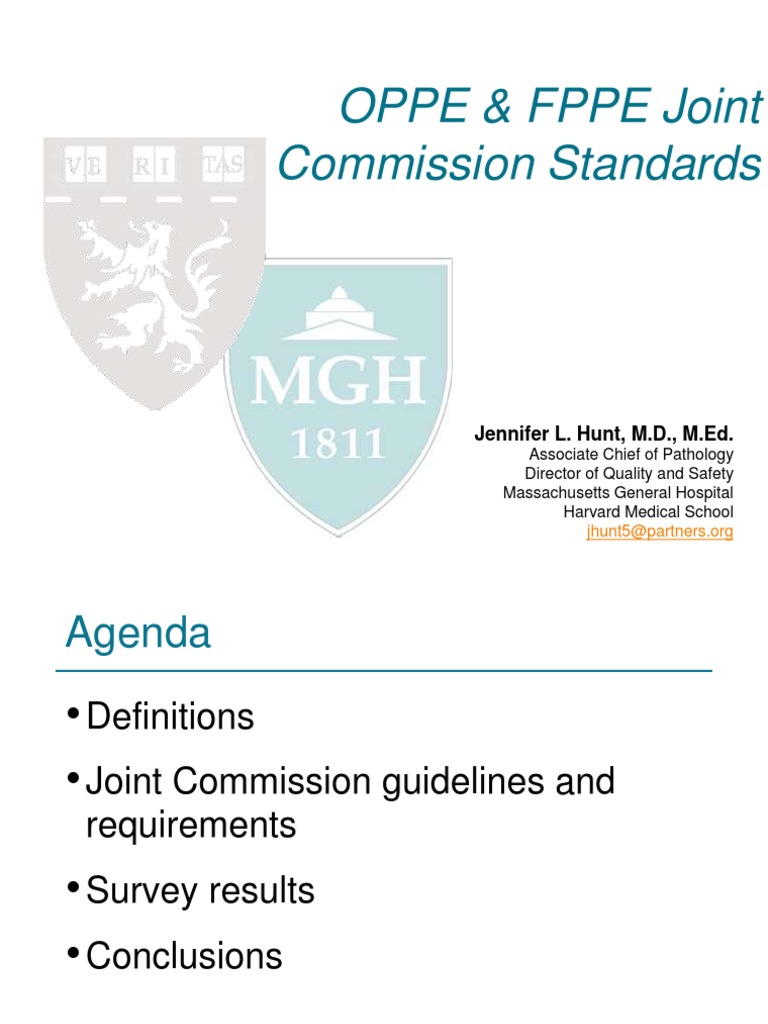 Joint Commission OPPE & FPPE Standards | PDF | Joint Commission ...
