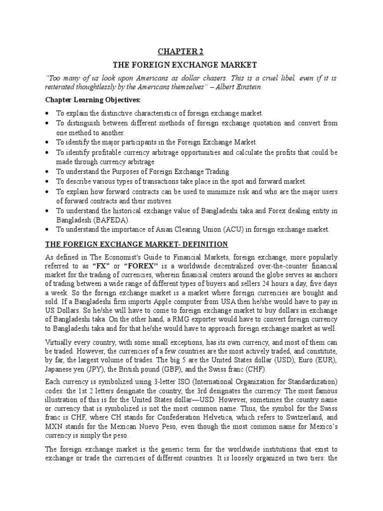 Forex Market | PDF | Foreign Exchange Market | Exchange Rate