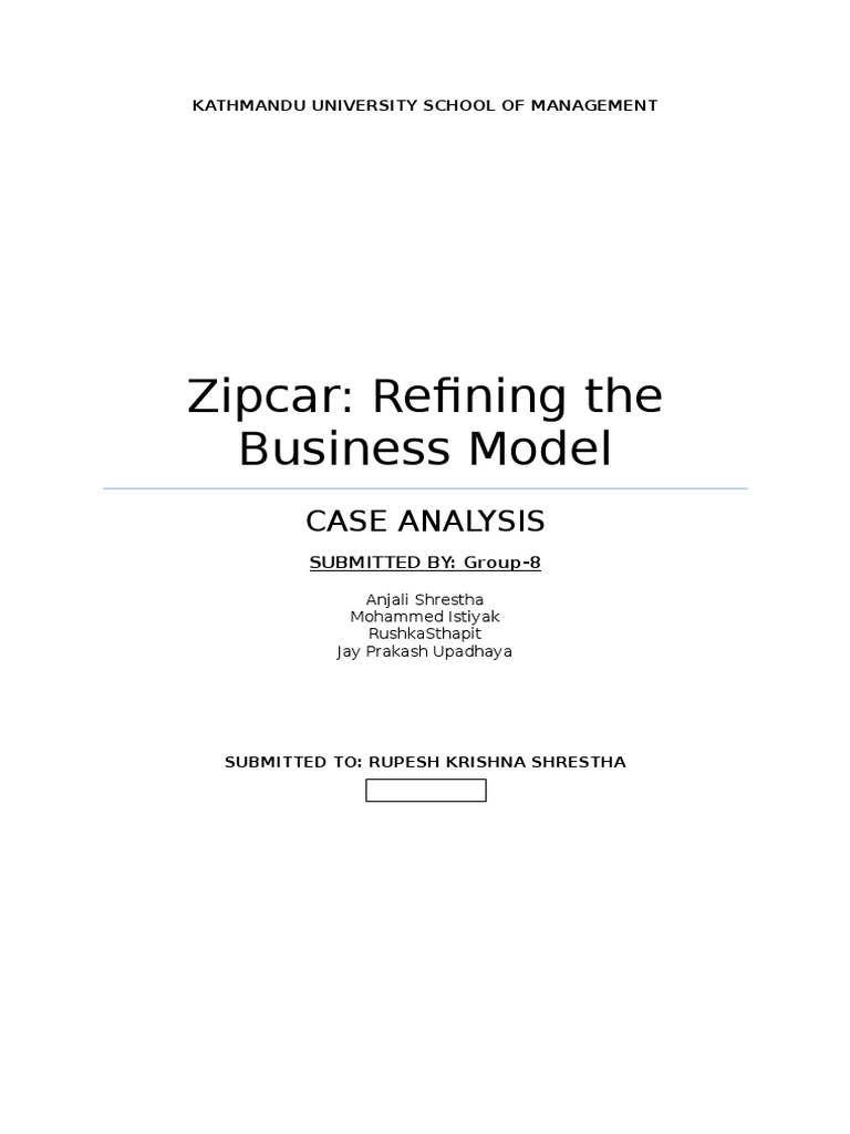Zipcar Case Analysis | PDF | Pricing | Parking