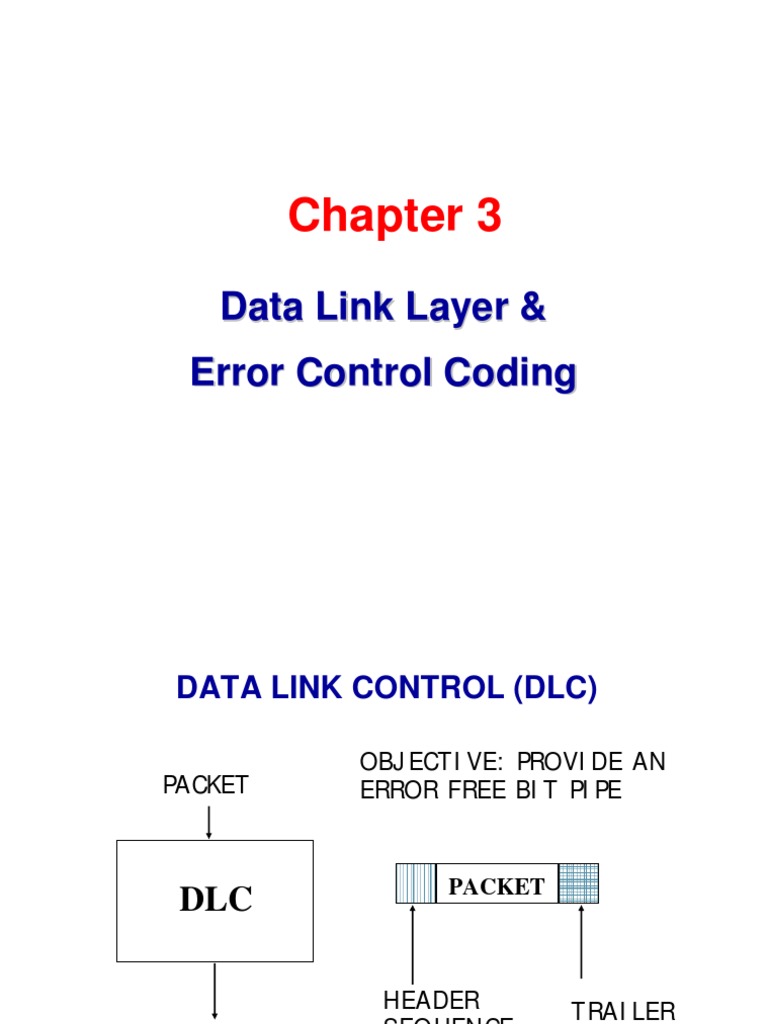 DLC Slides1 | PDF | Error Detection And Correction | Forward Error ...