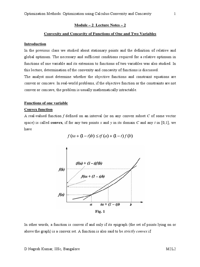 M2L2 LN | PDF | Derivative | Mathematical Optimization