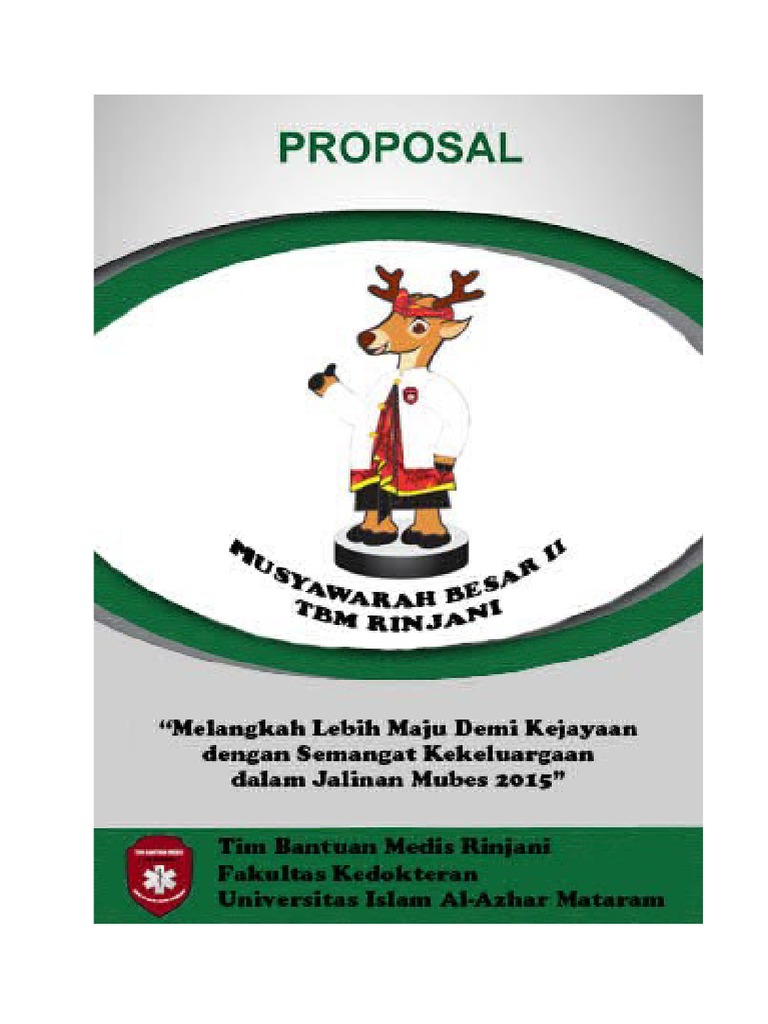 Proposal Mubes TBM II | PDF | Pengembangan Diri | Kesehatan Holistik